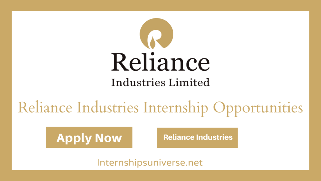 Reliance Industries Internship 2026 Sparking New Ideas - Internships ...